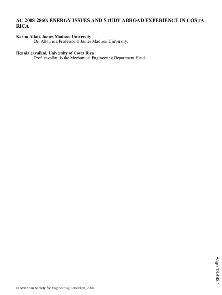 Fillable Online CISE Energy and Environmental Projects - JMU Fax Email Print - pdfFiller