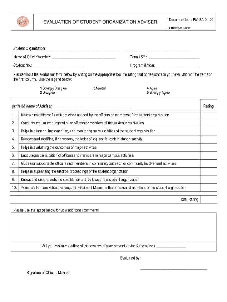 Fillable Online student organization resource guide Fax Email Print ...