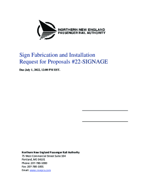Fillable Online Request for Proposals For Design, Fabrication and ...