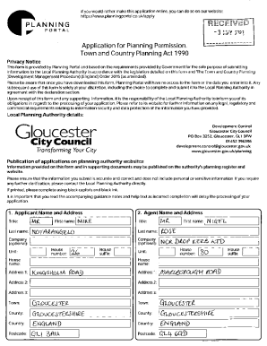 Fillable Online Planning permission applications and process Fax Email ...