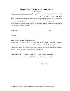 Fillable Online Contractor Personal Property Tax Affidavit (PDF) Fax ...