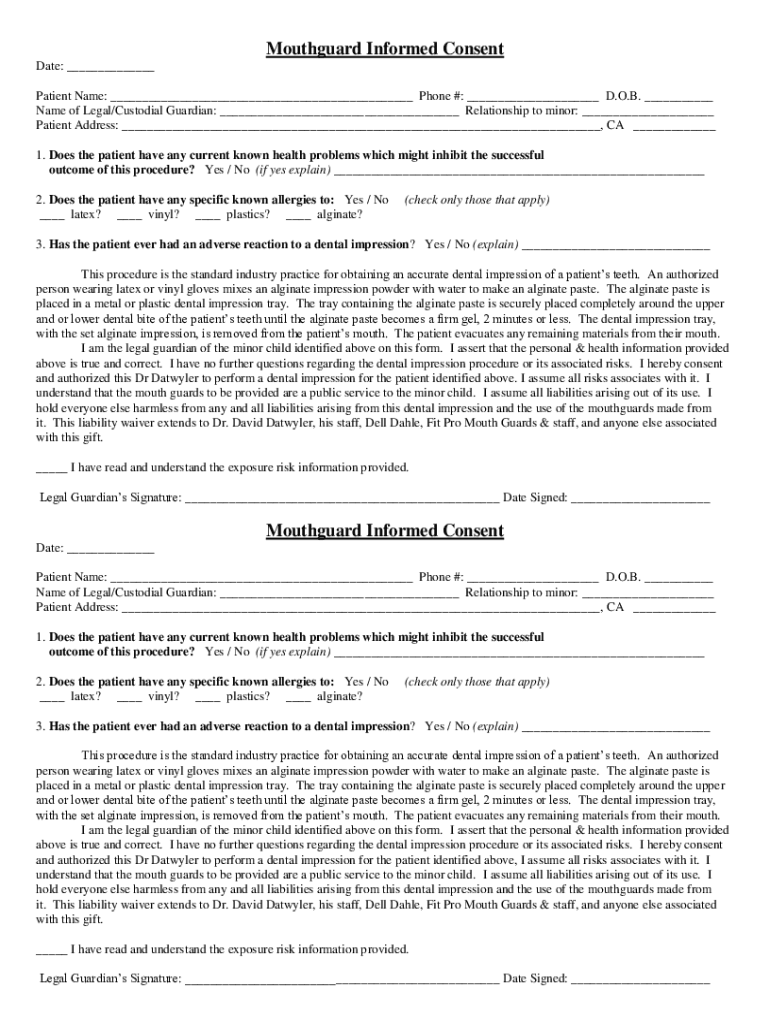 Fillable Online Consent and Authorization Form Fax Email Print - pdfFiller
