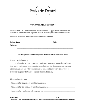 Fillable Online Dental Patient Information and Forms Fax Email Print ...