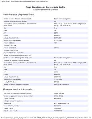 Fillable Online New Source Review Forms for an Air Quality Standard ...
