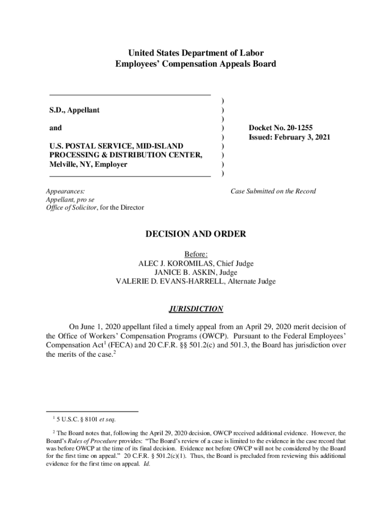 Fillable Online 21-1420: F.C. and DEPARTMENT OF THE AIR FORCE, TI ...