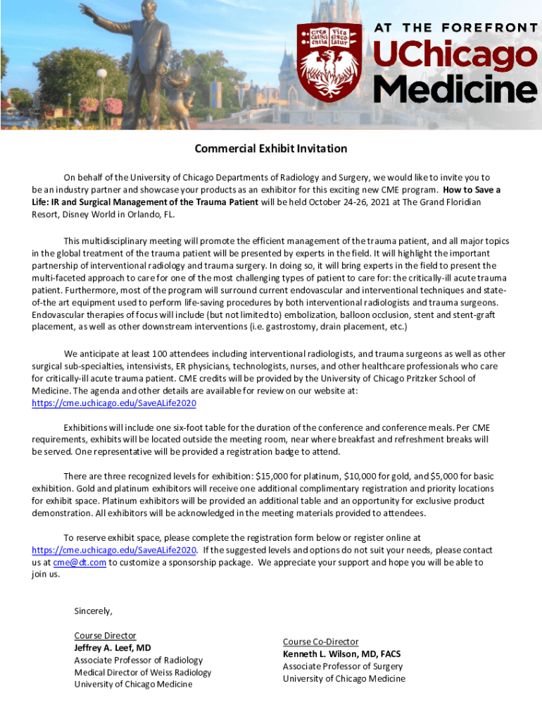 Fillable Online cme uchicago The University of Chicago - Center for ...