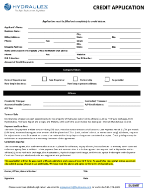 Fillable Online Credit - Zip: Shipping Address Fax Email Print - pdfFiller