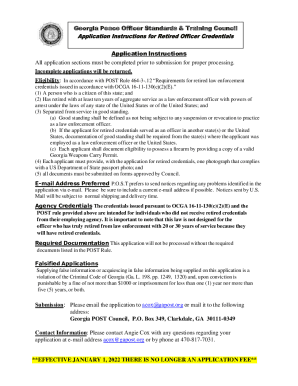 Fillable Online Peace Officers' Standards and Training Council Fax ...