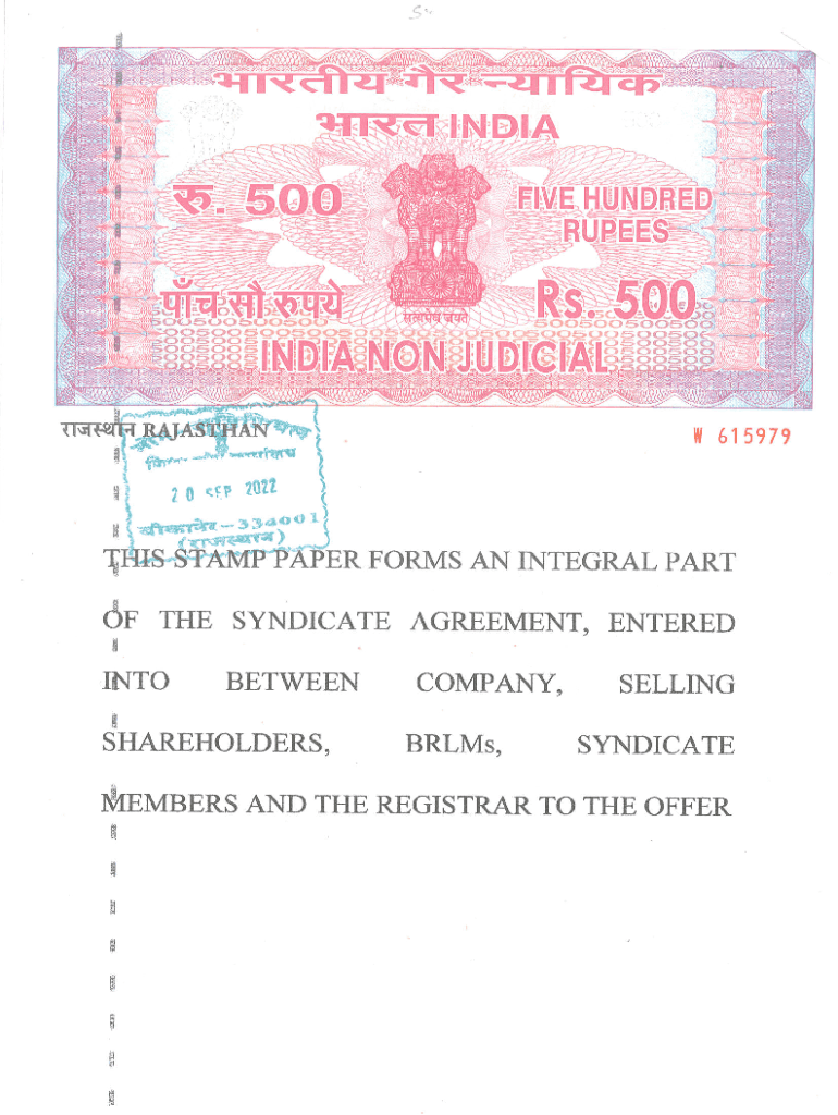 Fillable Online syndicate agreement Fax Email Print - pdfFiller