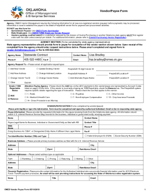 Fillable Online Fillable Online Vendor/Payee Form. Forms used to ...