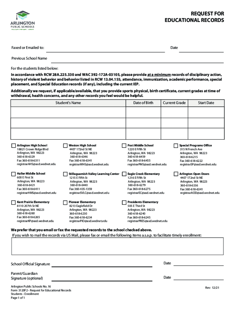 Fillable Online Form 3120F2 Request For Records s.pdf Fax Email Print ...