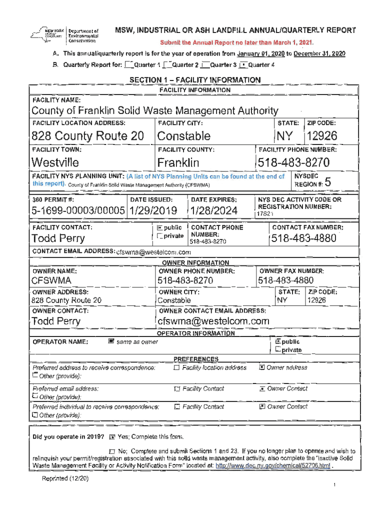 Fillable Online Landfill Tonnage Reports - CalRecycle - CA.gov Fax ...