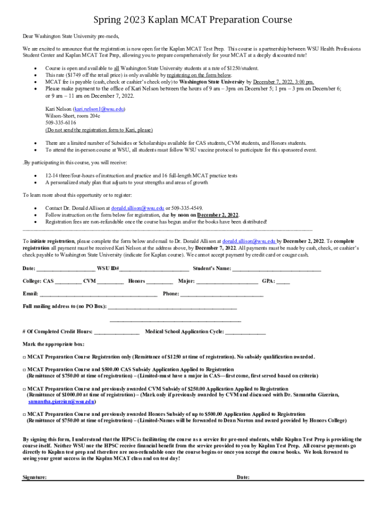 Fillable Online Which MCAT prep course is the best, assuming money is ...