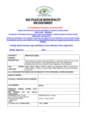 Fillable Online Tender Bulletin 2455 Fax Email Print - pdfFiller