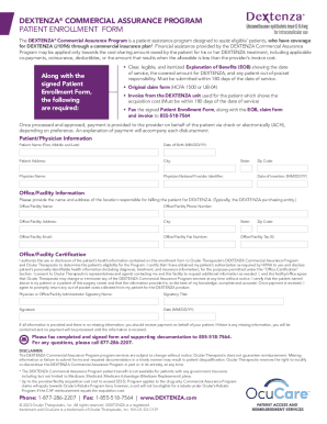 Fillable Online DEXTENZA Patient Assistance Program Application Fax Email Print - pdfFiller