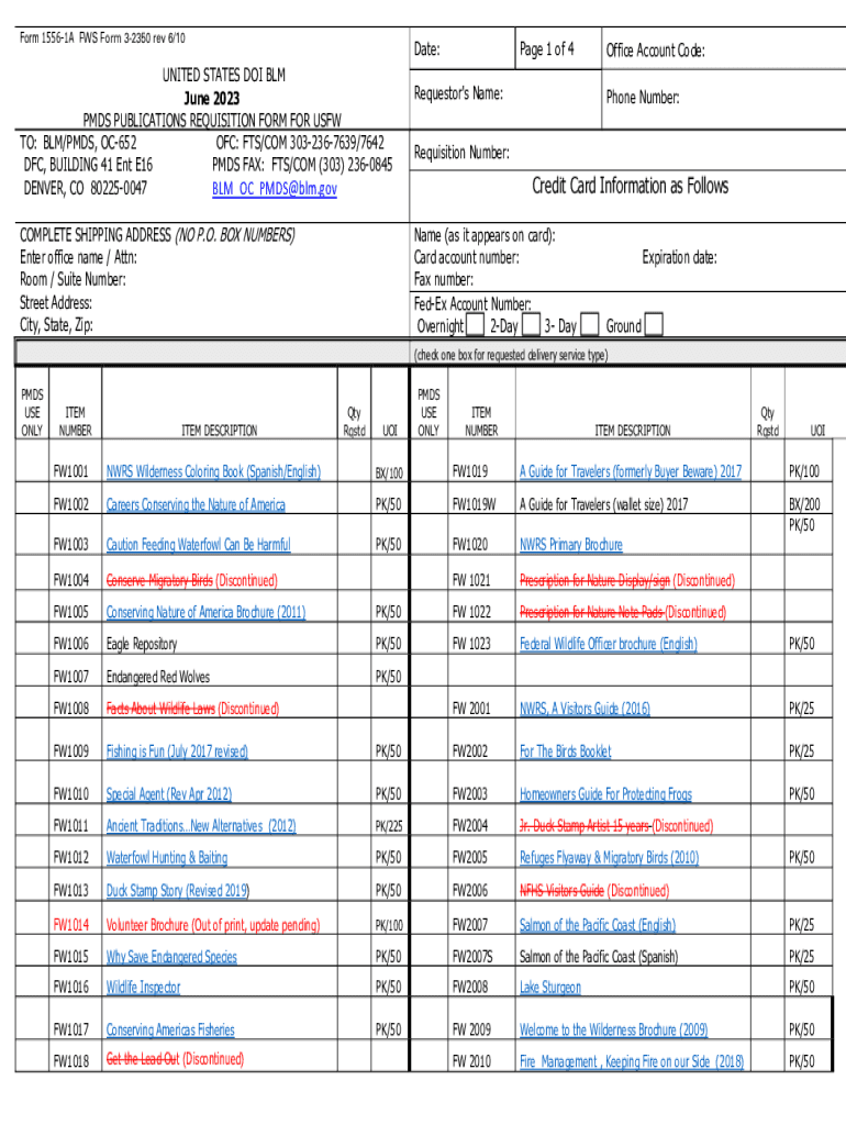 Fillable Online Availability of Bureau of Land Management (BLM) Forms ...