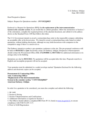 Fillable Online Request for Quotation for the Design and Building of ...