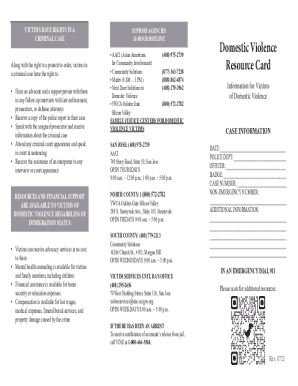 Fillable Online DV Resource card 0721 - English Fax Email Print - pdfFiller
