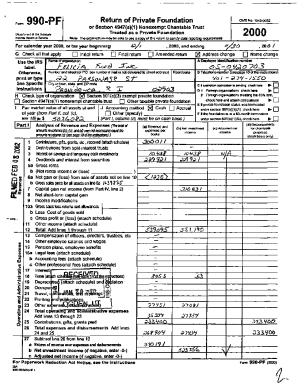Fillable Online 2019 Foundation Tax Form Fax Email Print - pdfFiller