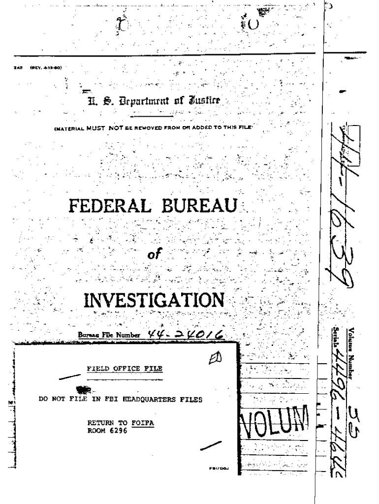 Fillable Online jfk hood of /Collection/FBI Records Files/44-1639/44 ...