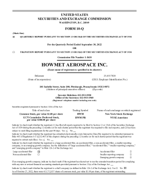 Fillable Online HOWMET AEROSPACE INC Fax Email Print - pdfFiller