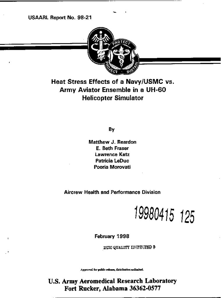 Fillable Online Heat Stress Effects of a Navy/USMC vs. Army Aviator ...