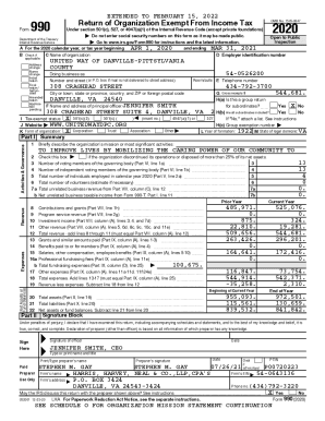 Fillable Online 990-2020-Tax-Return.pdf Fax Email Print - pdfFiller