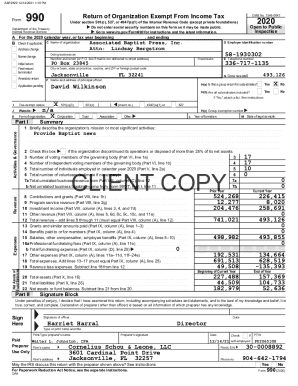 Fillable Online ABP - Form 990 - 2020 CC.pdf Fax Email Print - pdfFiller