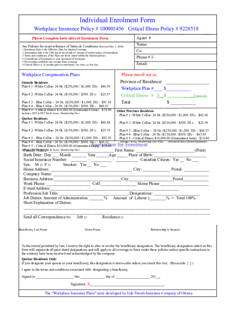 Fillable Online What Is a Benefit Enrollment Form and When You Need One ...