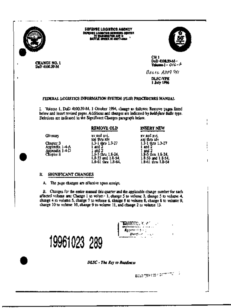 Fillable Online Federal Logistics Information System (FLIS) Procedures ...