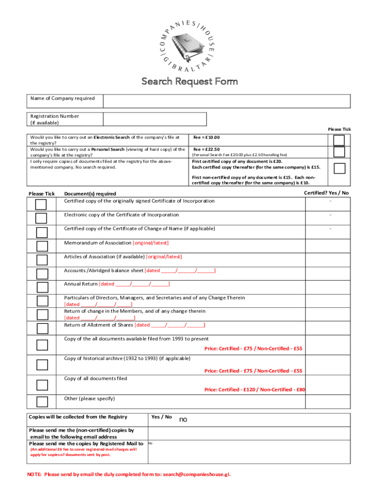 Fillable Online WORD - Search Request Form Jan 22.docx Fax Email Print - pdfFiller