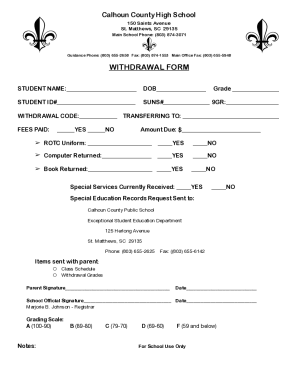 Fillable Online Withdrawal Forms - Connect Suite Fax Email Print ...