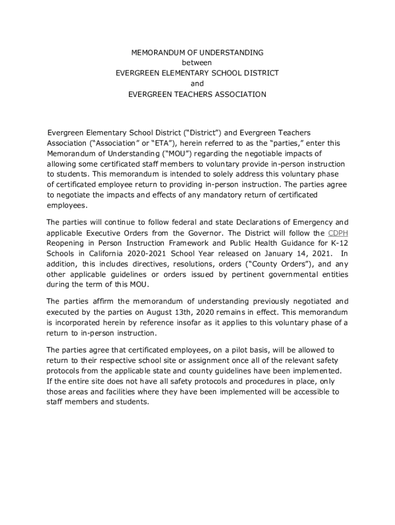 Fillable Online Collective Bargaining Agreement Between Evergreen ...