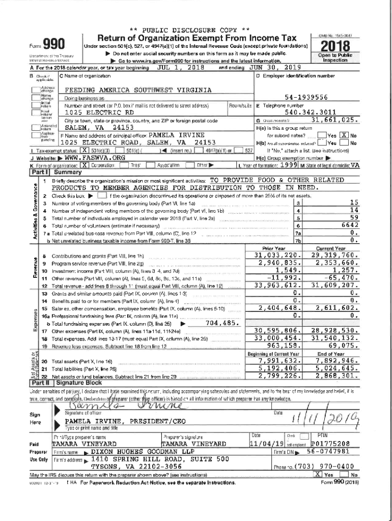 Fillable Online Solved Use 2018 Form 990 and the 2019 audited financial ...