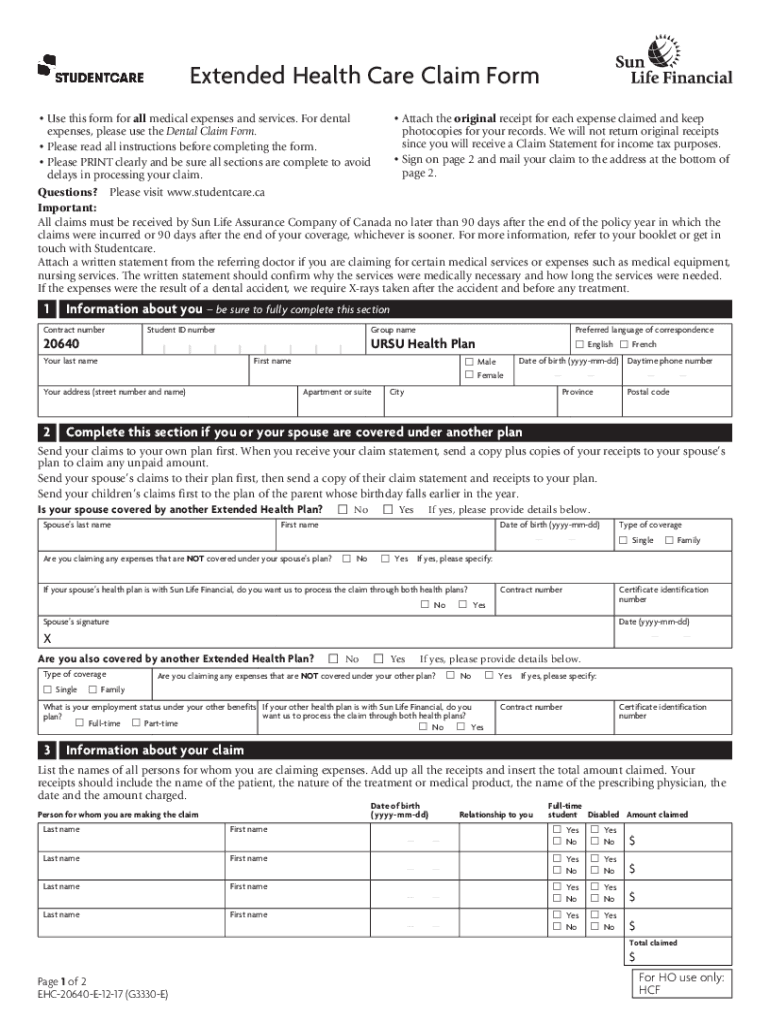 Fillable Online Submitting Claims Quick Reference Guide Fax Email Print ...