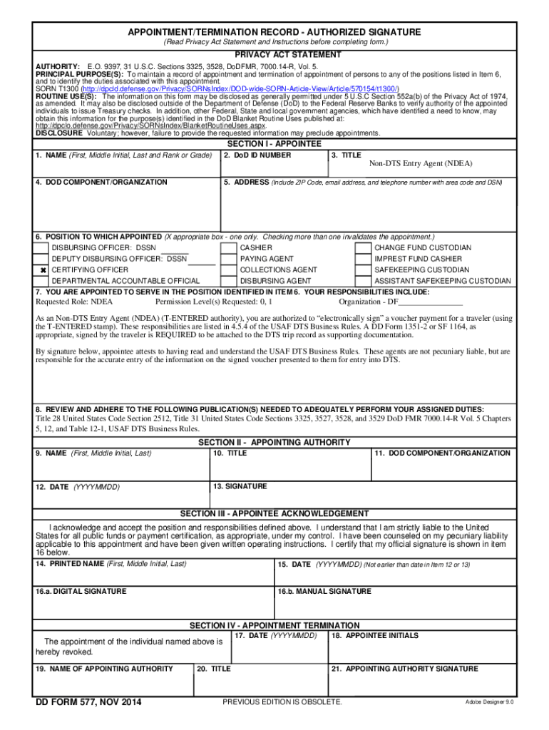 Fillable Online gov/Privacy/SORNsIndex/DOD-wide-SORN-Article-View ...