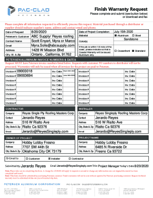 Fillable Online ABC Supply/ Reyes roofing Fax Email Print - pdfFiller