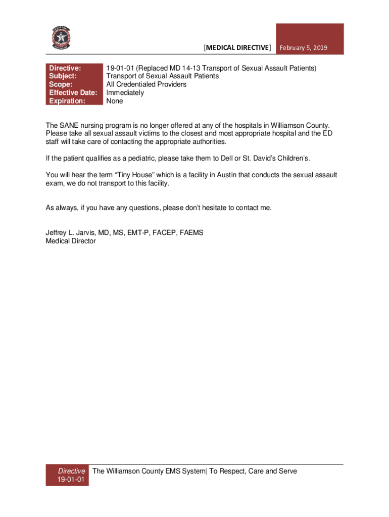 Fillable Online Scope of Care2014 Scope of Care. Williamson County EMS ...