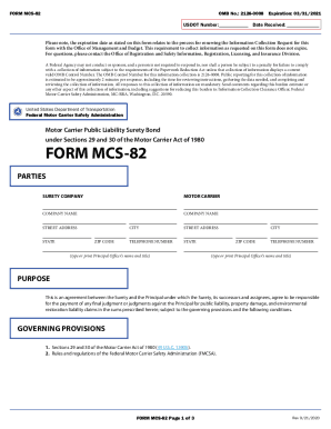 Fillable Online FORM MCS-82 Fax Email Print - pdfFiller