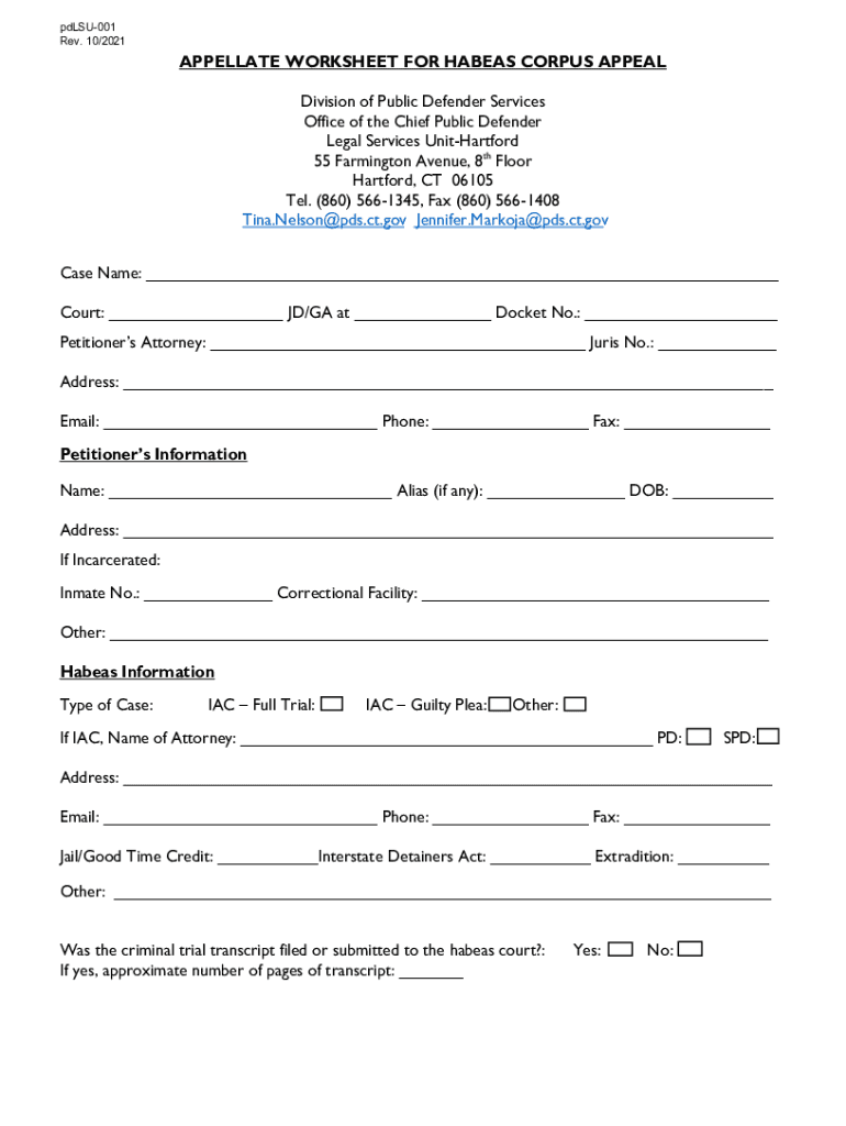 Fillable Online Public Defender Forms Fax Email Print - pdfFiller