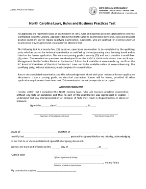 Fillable Online NASCLA License Application Fax Email Print - pdfFiller