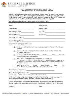 Fillable Online GCC-R - FAMILY MEDICAL LEAVE ACT PROCEDURE Fax Email ...
