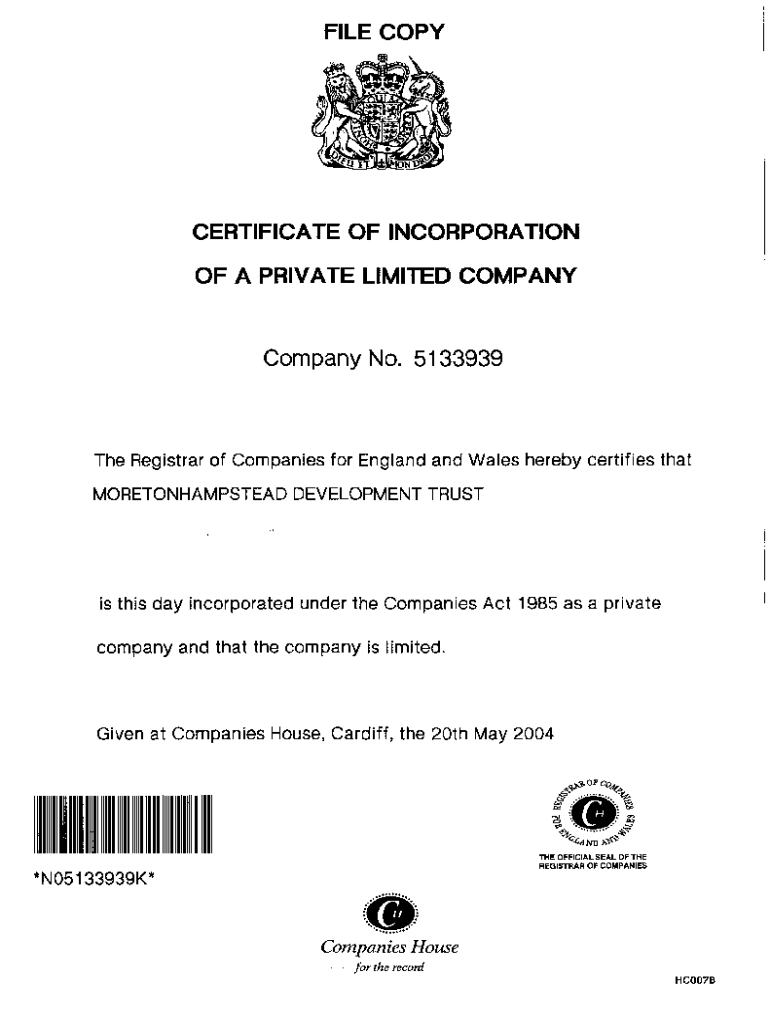 Fillable Online How Can I Get A Copy Of My Certificate Of Incorporation 