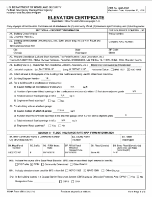 Fillable Online How to get a Free FEMA Elevation Certificate Fax Email ...