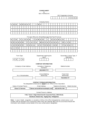 Fillable Online SEC-Cover-Sheet-for-AFS - BLANK FORMPDFBusiness Fax ...