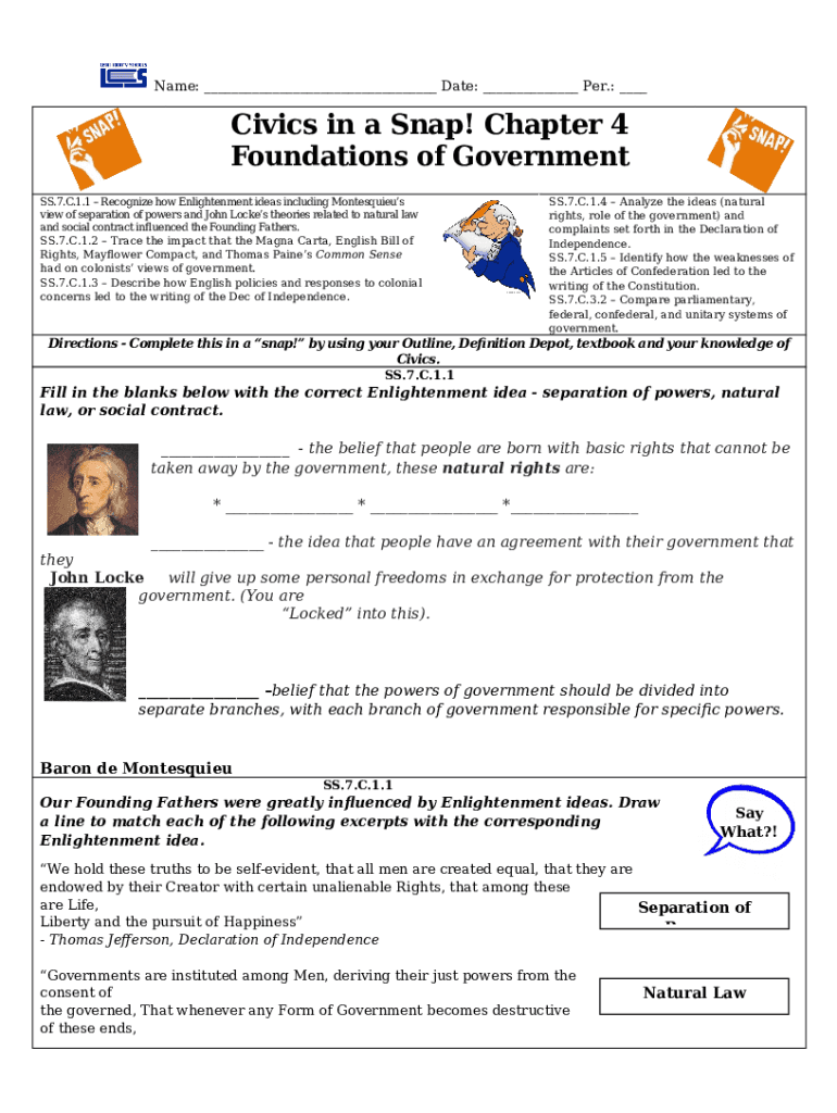 Ch 4 Civics in a Snap - 21.docx - Name: Date: Per. Doc Template | pdfFiller