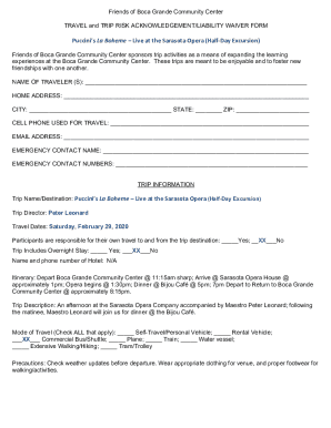 Fillable Online TRAVELER'S FORMS Fax Email Print - pdfFiller