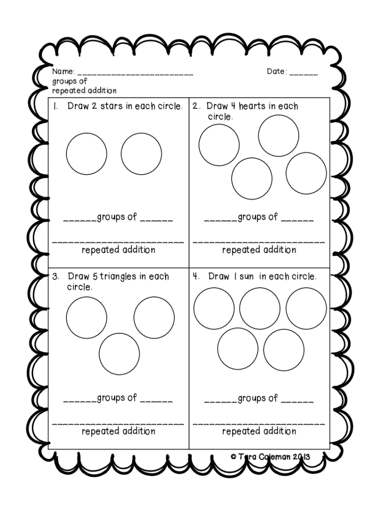 Fillable Online schoolwires henry k12 ga 1. Circle groups of 4 hats. 2 ...