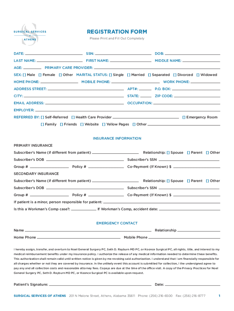 Fillable Online Limestone PCP Registration Form Fax Email Print - pdfFiller