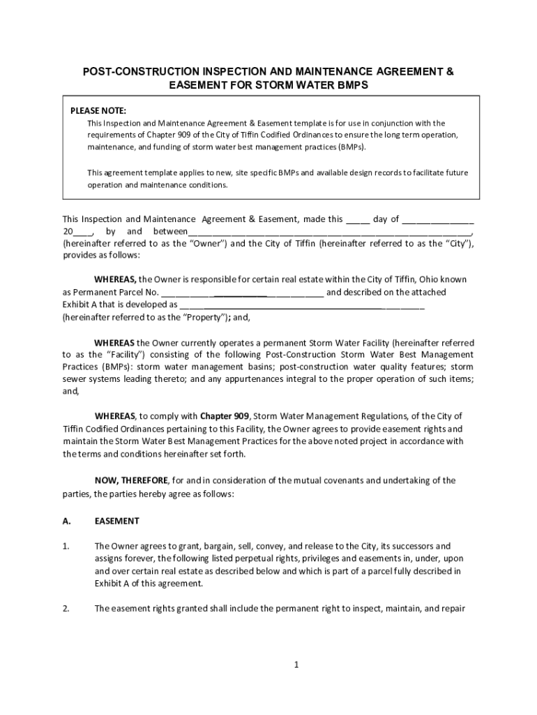 Fillable Online SCP Inspection and Maintenance Agreement Fax Email ...